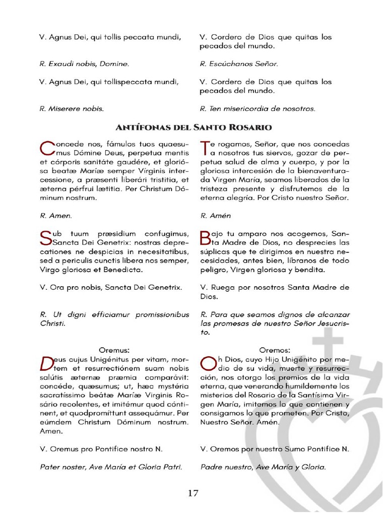 Rosario en Latin | PDF