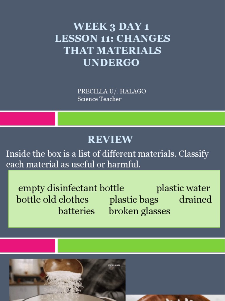 Grade 5 Science: Changes in Materials | PDF | Combustion | Iron
