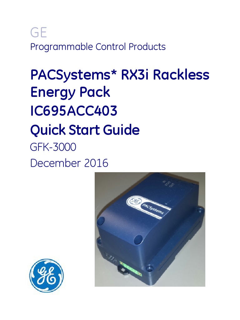 GFK-3000 QSG Ic695acc403 | PDF | Electrical Connector | Manufactured Goods