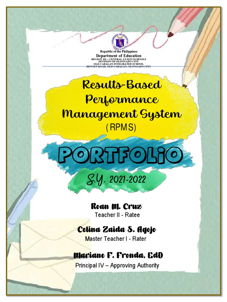 RPMS Portfolio for Old Cabalan School | PDF | Learning | Mentorship