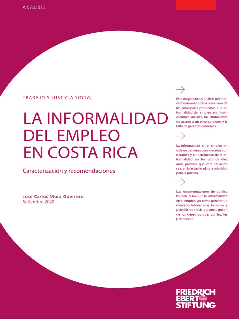 La Informalidad Del Empleo en Costa Rica | PDF | Empleo | Derecho laboral