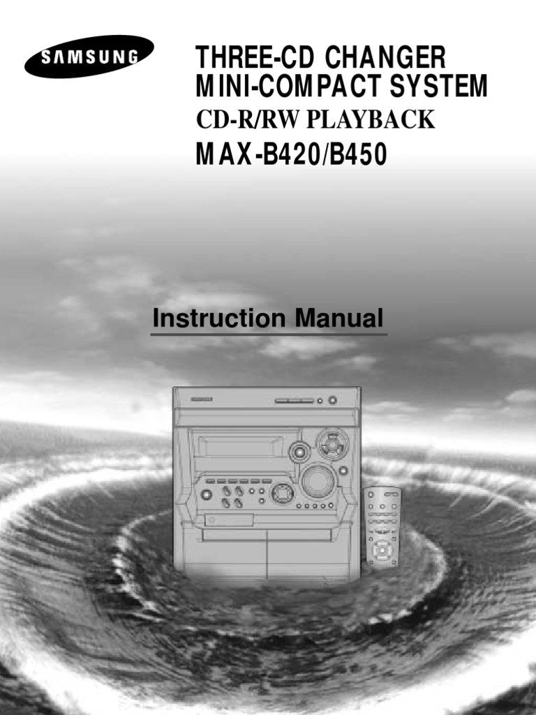 Samsung MAX-B420 B450 Manual | PDF | Compact Cassette | Electrical ...