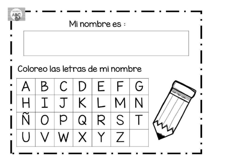 Coloreo Las Letras de Mi Nombre | PDF