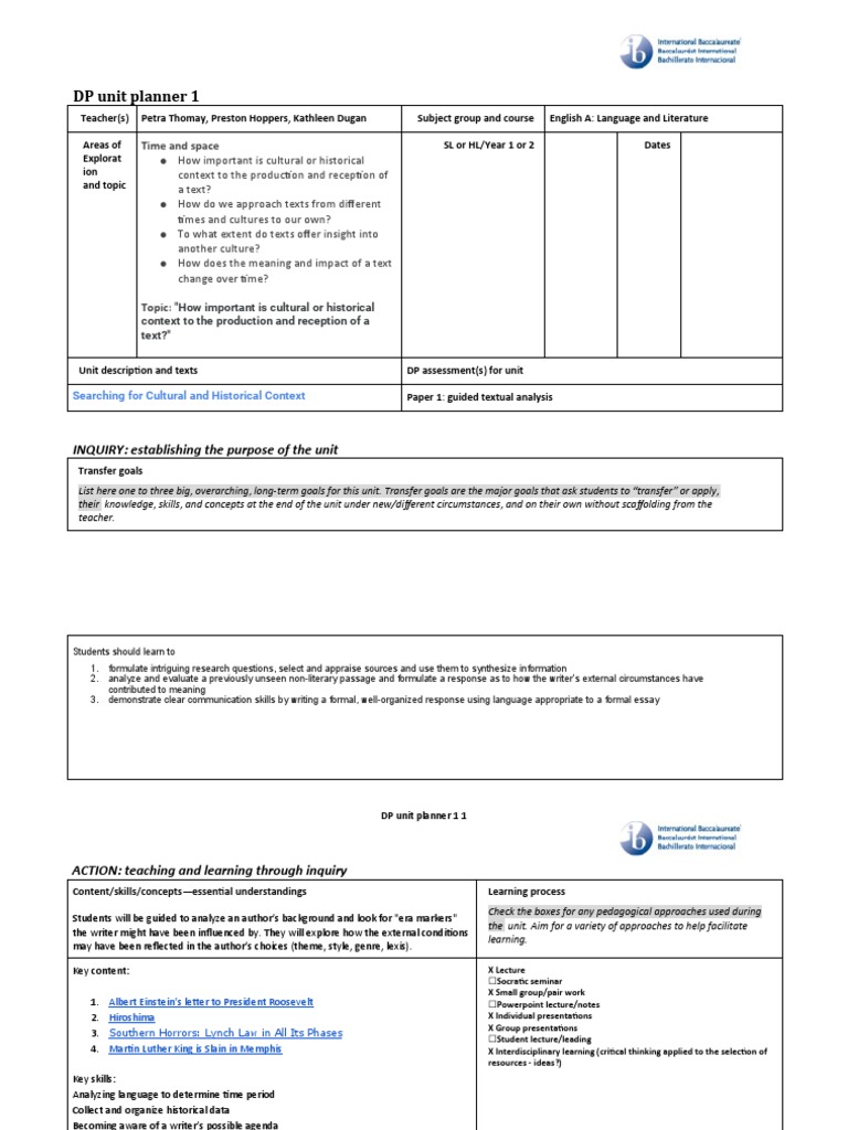 Module 2 - L.E. 4 Non-Literary Unit Plan | PDF | Learning | Knowledge