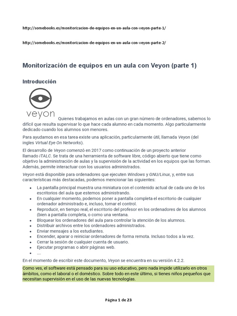 Monitorización de Equipos en Un Aula Con Veyon | PDF | Ventana (informática) | Autenticación