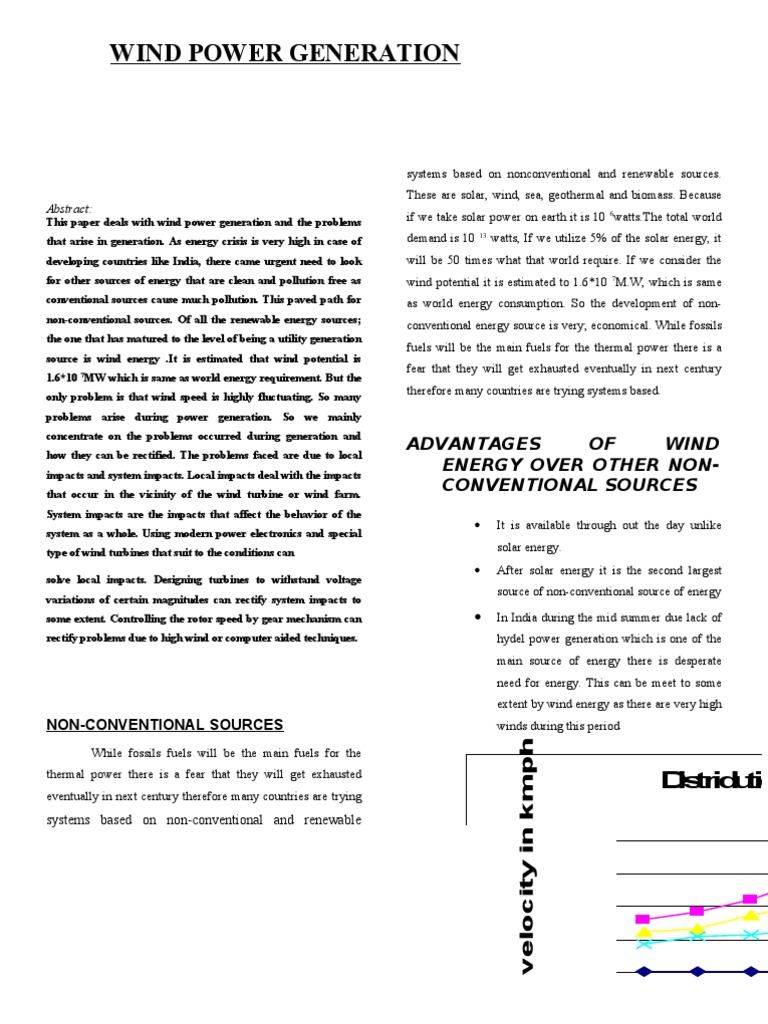 Wind Power Generation | PDF | Wind Power | Power Electronics