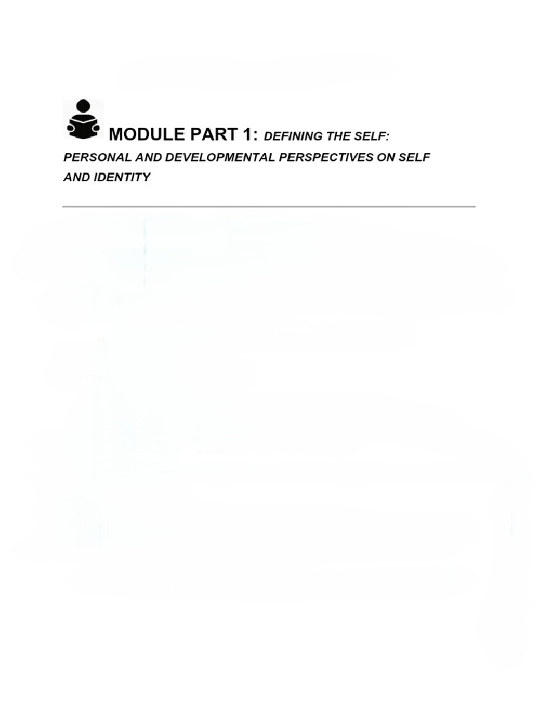 Understanding The Self Module 1-Unit 2 | PDF