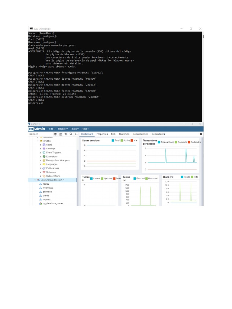 Ejercicio en Clase 23.08.2022 Crear Usuarios Asignar Rol | PDF