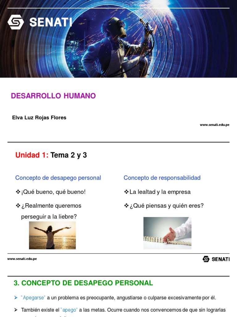 Tema 3 y 4. Concepto de Desapego Personal y de Responsabilidad | PDF ...