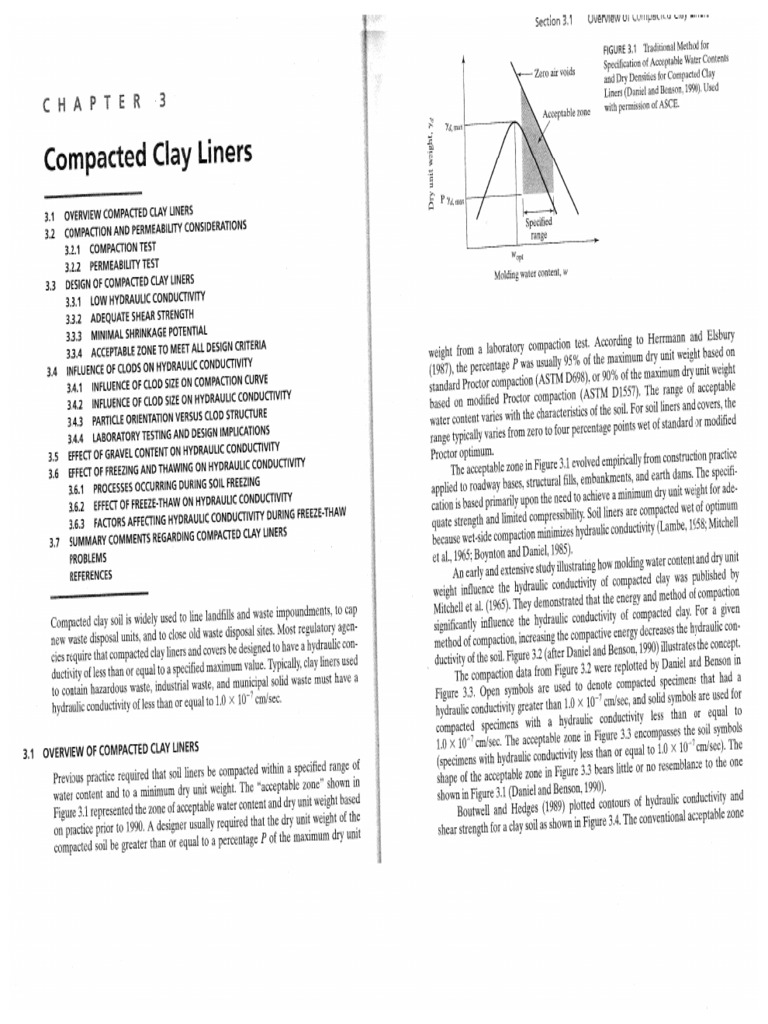 Compacted Clay Liner | PDF