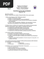 Philippine Politics Prelim Exam Guide | PDF | Liberalism | Power ...