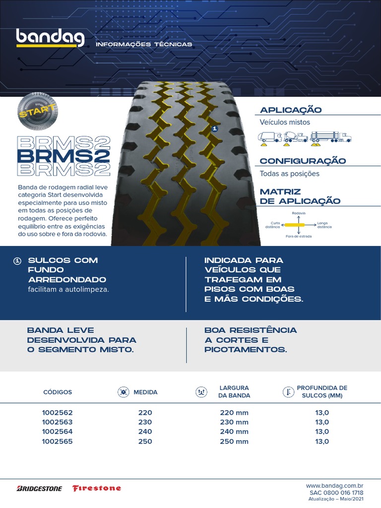 BANDAG Fichas de Produto 2021 BRMS2 BR | PDF | Transporte | Transporte ...