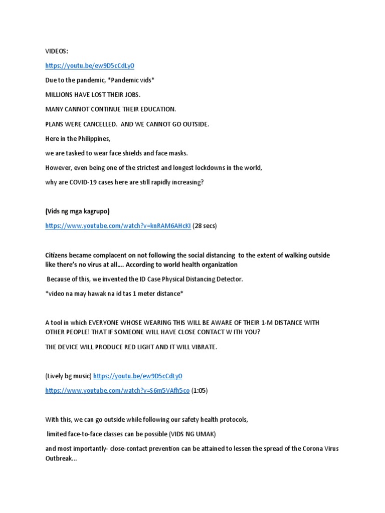 Infomercial Script | PDF | Health Disasters | Health Sciences