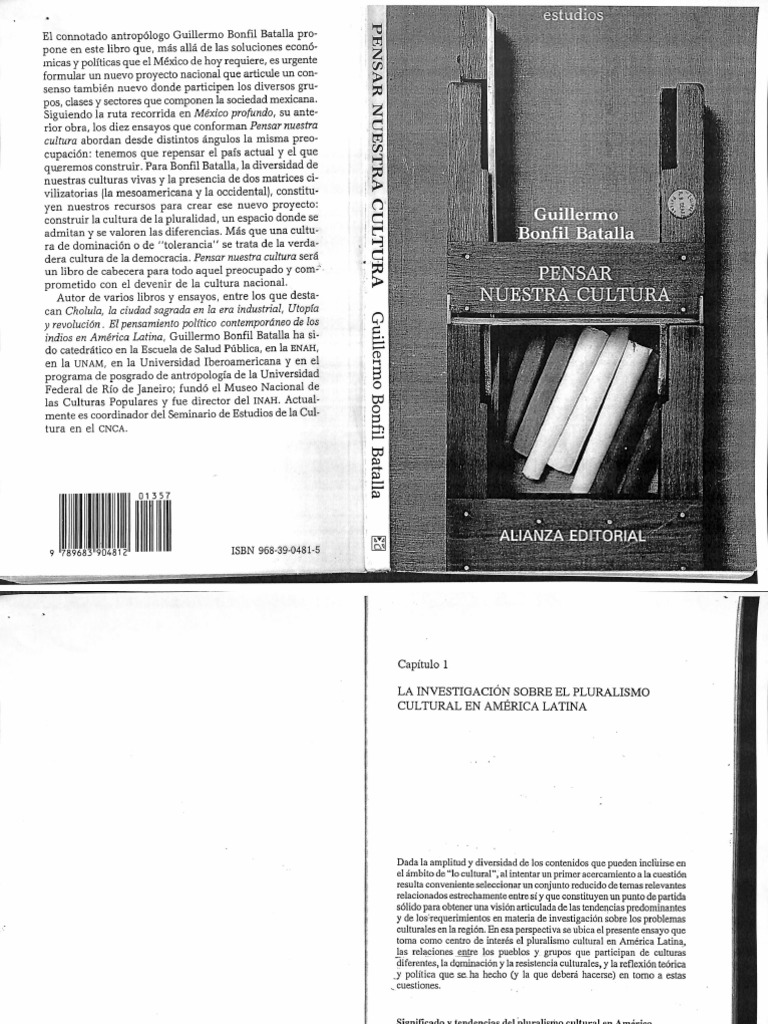 4 - Bonfil Batalla - Pensar Nuestra Cultura | PDF