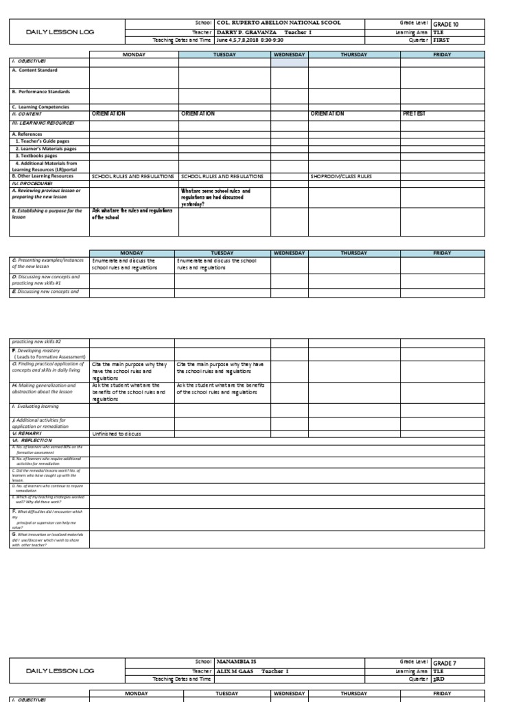 Tle Carpentry Dll Pdf Learning Teachers