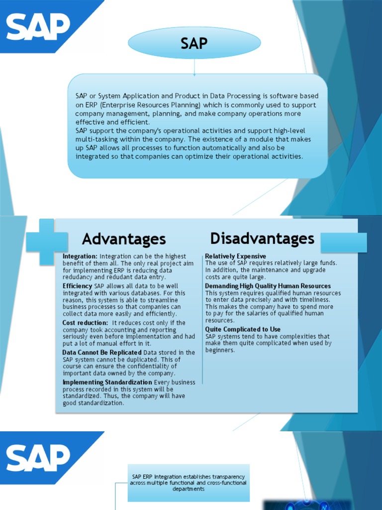Advantage and Disadvantage Sap | PDF | Enterprise Resource Planning ...