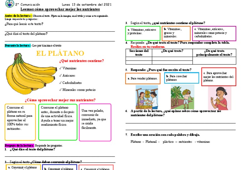 Leemos Cómo Aprovechar Mejor Los Nutrientes Lunes 13 de Setiembre | PDF ... Leemos Cómo Aprovechar Mejor Los Nutrientes Lunes 13 de Setiembre | PDF ...