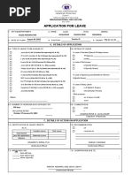 CS Form No. 6, Revised 2020 (Application For Leave) (Fillable) | PDF | Parental Leave | Childbirth