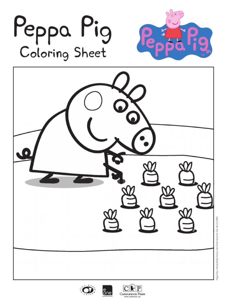 Peppa Pig Coloring Sheets Collection | PDF