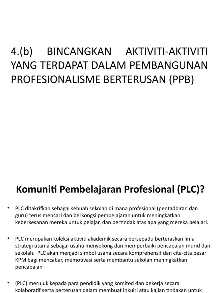 Aktiviti PPB | PDF