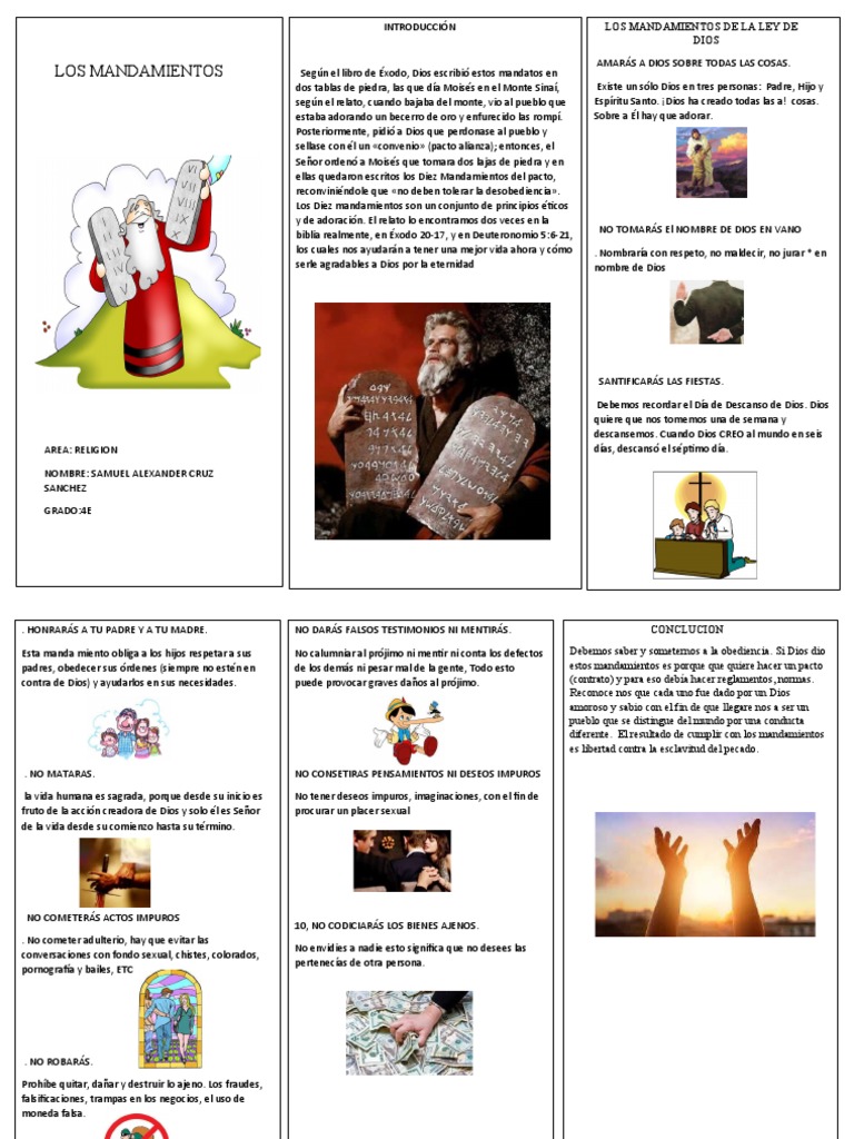 Reli 1 | PDF | Diez Mandamientos | Creencia religiosa y doctrina