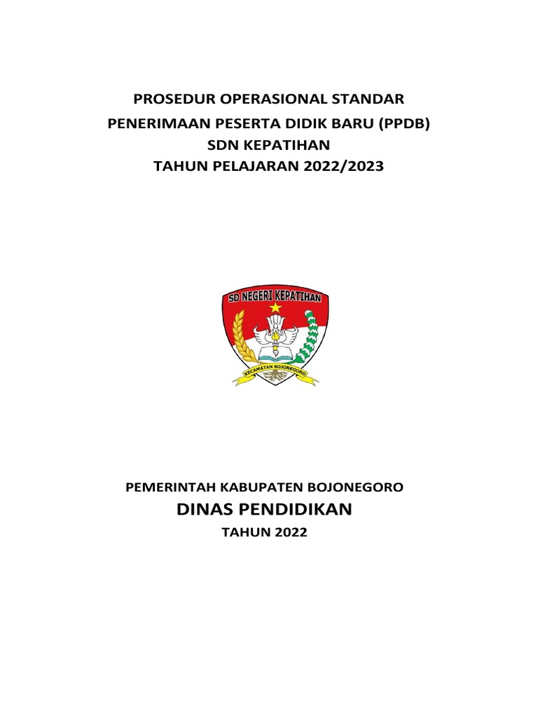 Contoh Pos PPDB SD Kab. Bojonegoro | PDF