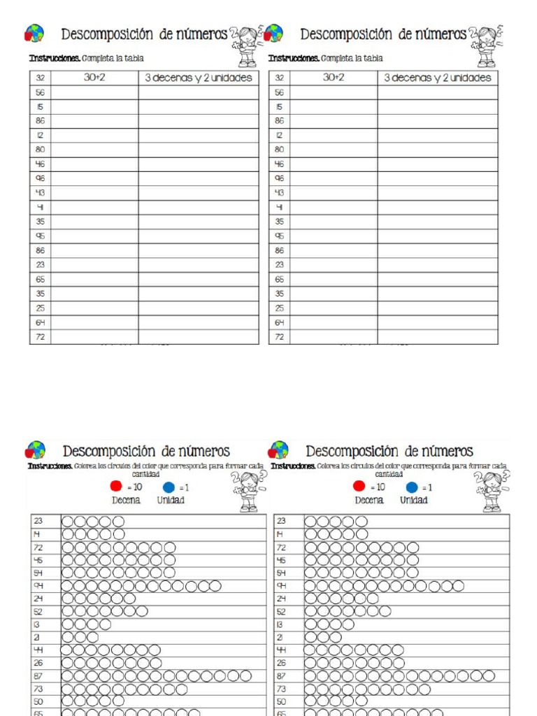 Descomposición de Números | PDF