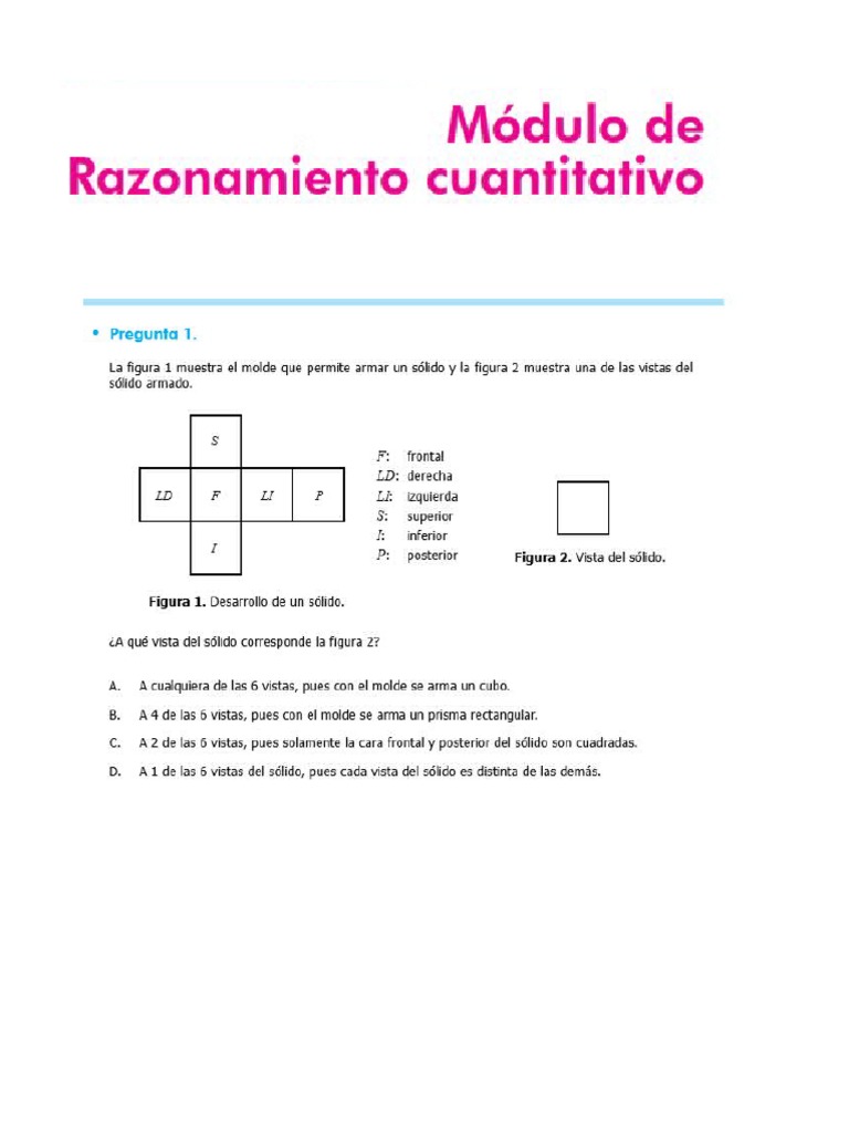 Razonamiento Cuantitativo | PDF