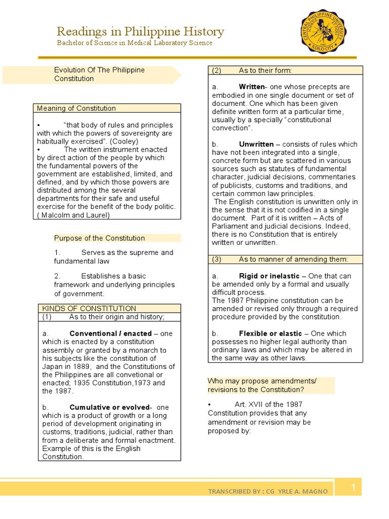 Theories Prin Last | PDF | Constitutional Amendment | Constitution