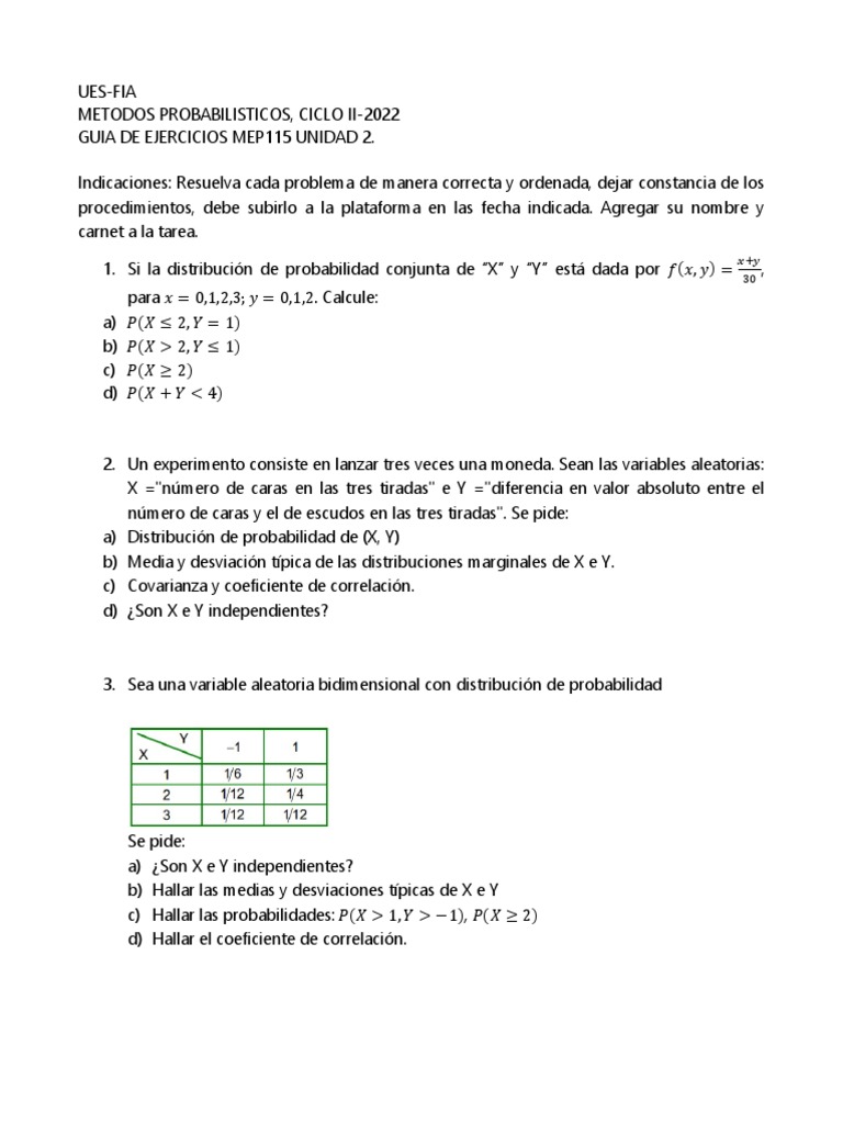 Practica de Laboratorio 2 | PDF | Variable aleatoria | Desviación Estándar