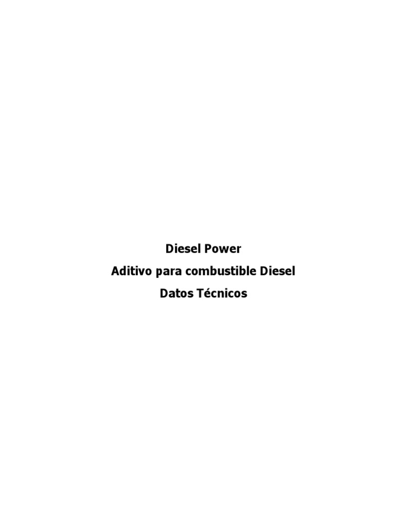 Diesel Power Tech Paper Es | PDF | Inyección de combustible | Motor diesel