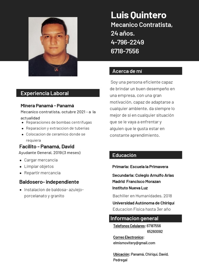 CV Luis Quintero | PDF