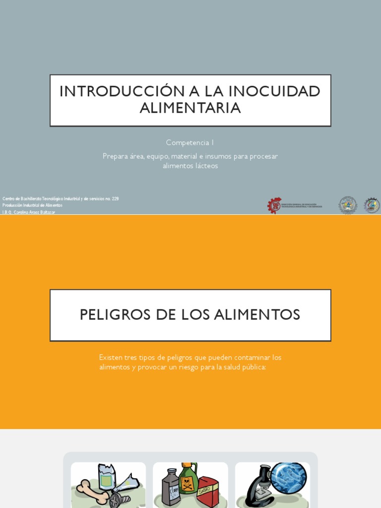 Introducción A La Inocuidad Alimentaria | PDF | Alimentos | Infección