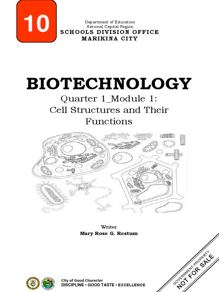 Biotechnology - Module 1-Final Version | PDF | Cell (Biology) | Eukaryotes