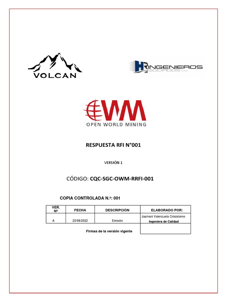 Respuesta Rfi-1 - Merged | PDF | Perú | Hormigón