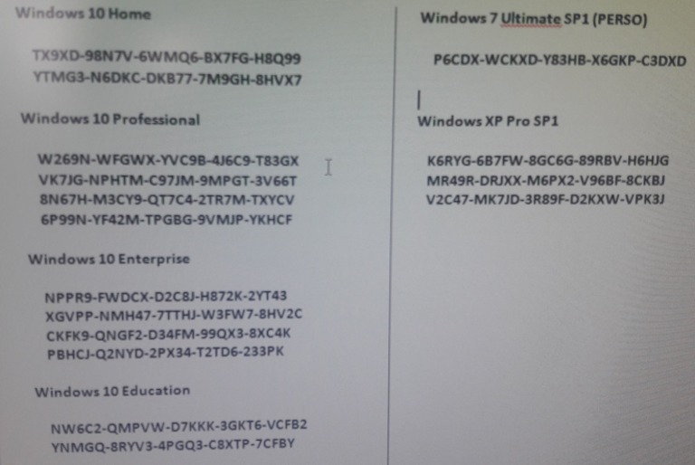 Codes Windows | PDF