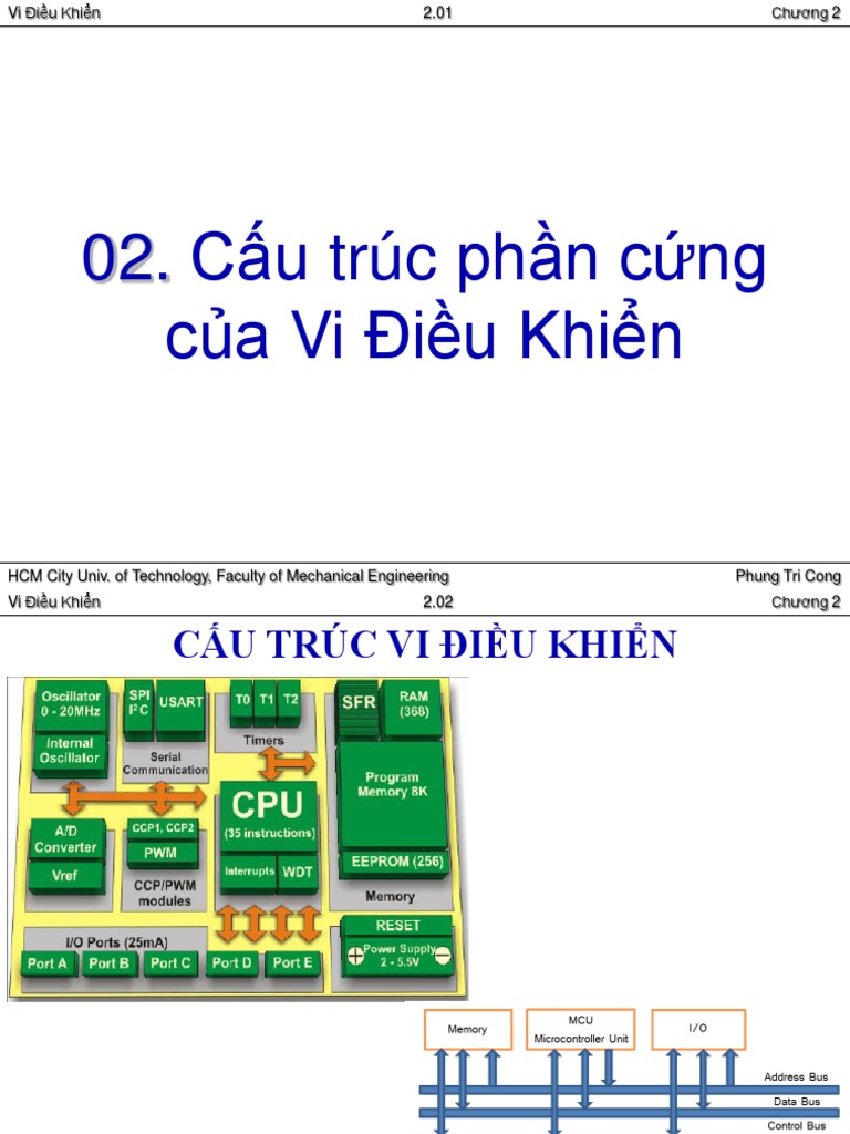 Ch.02 Cau Truc Phan Cung Cua Vi Dieu Khien | PDF