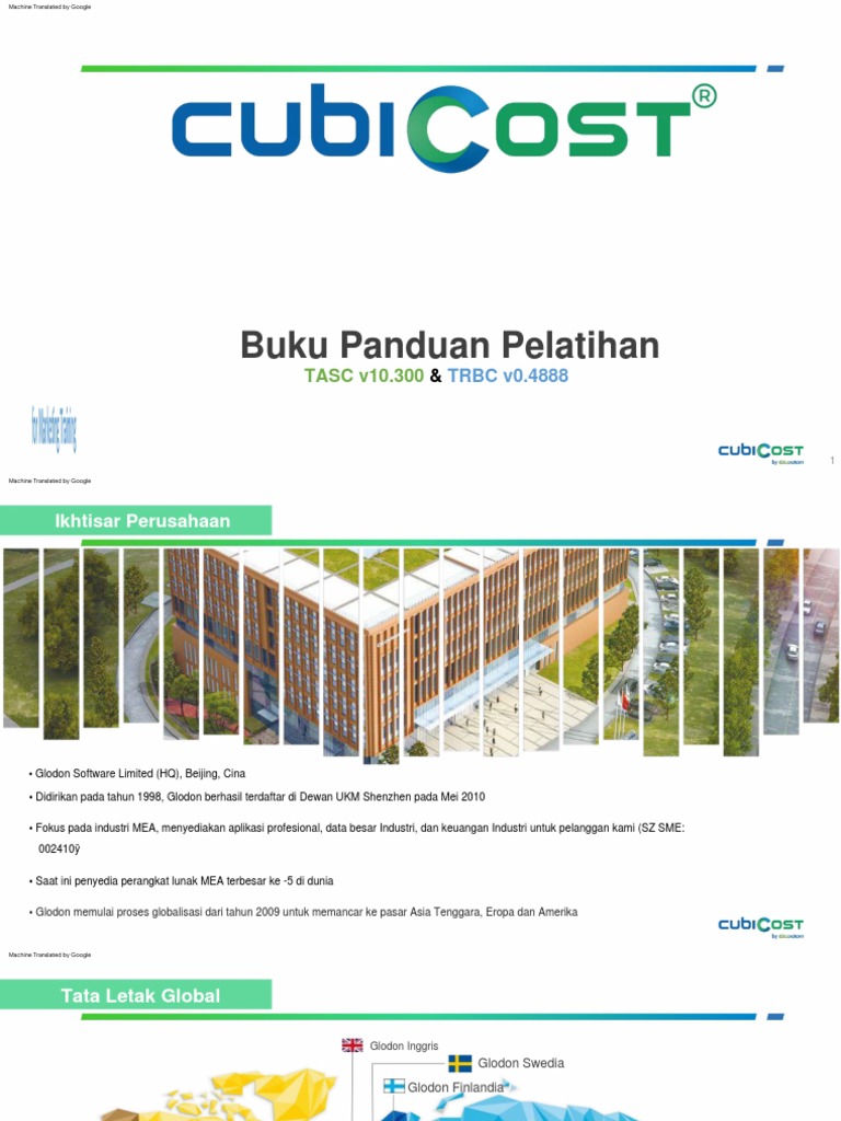 Cubicost Manual Handbook (For IntroductionTraining) | PDF