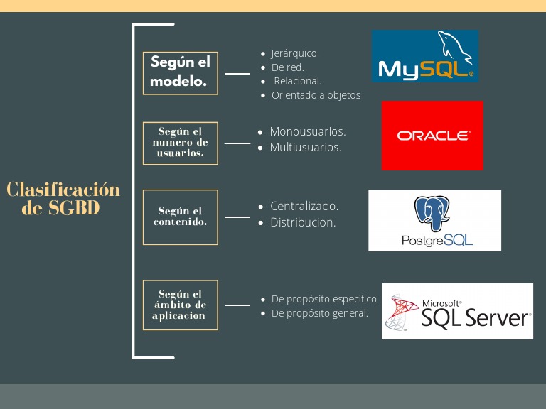 Clasificacion De Los Sgbd Pdf