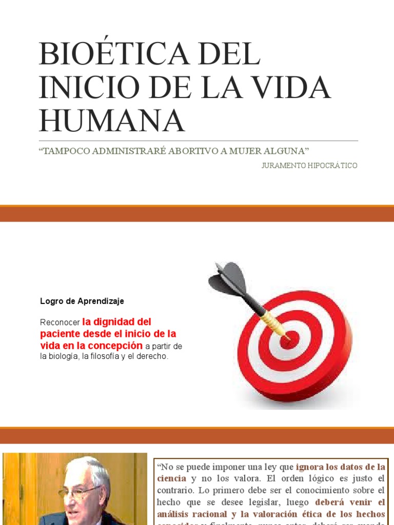 Final Ética Del Inicio de La Vida Humana - Mg. David Lagos Liberato | PDF | Violación | Eugenesia