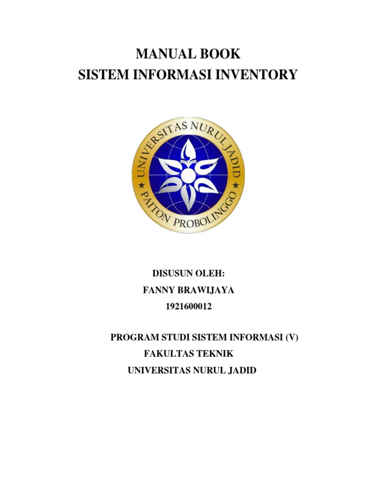 Manual Book Aplikasi Sistem Informasi Inventory Fanny Brawijaya | PDF