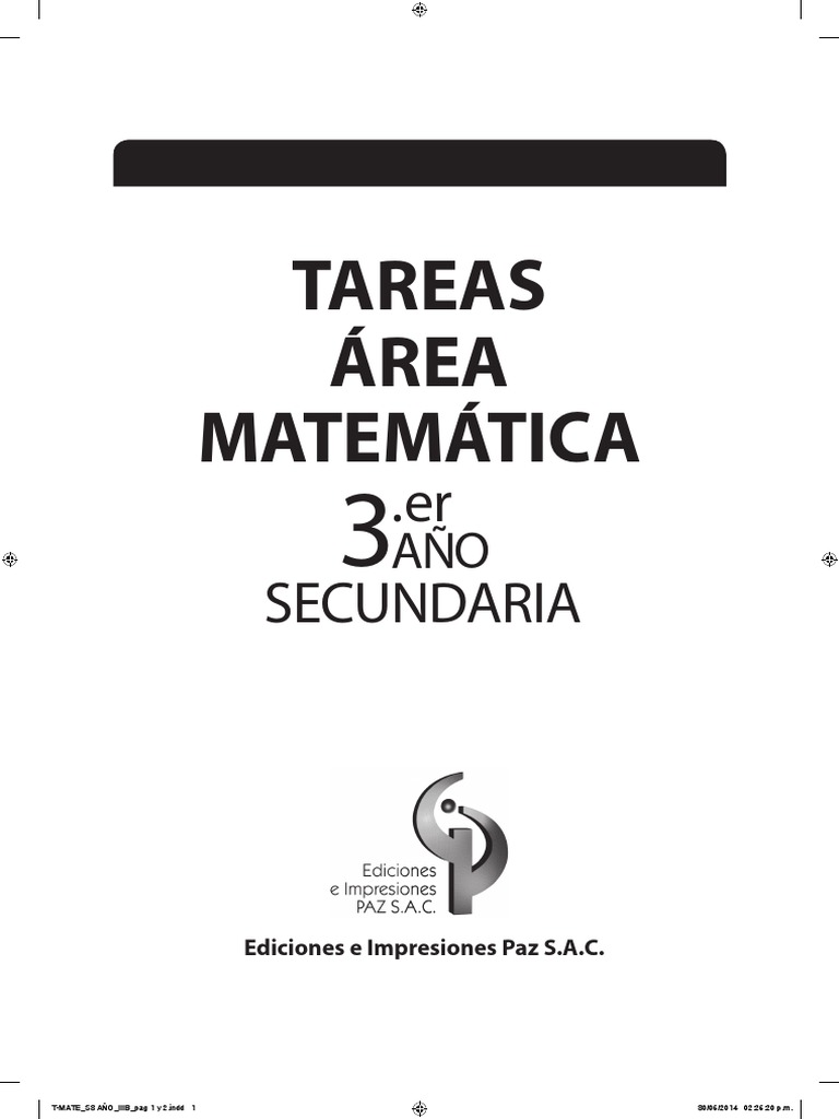 T-Mate - s3 Año - Iiib - Pag 1 y 2 | PDF