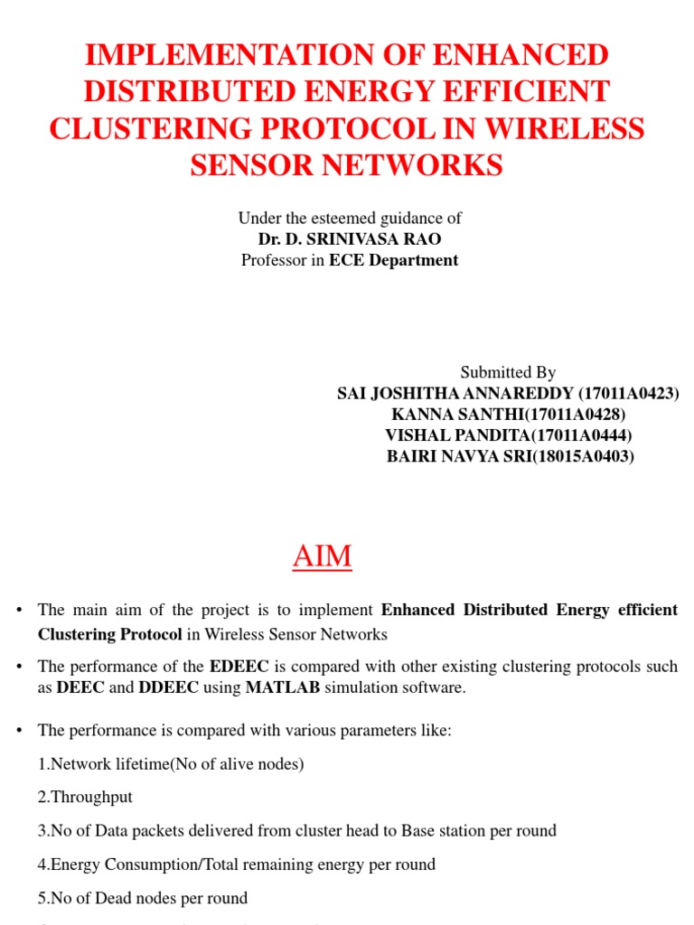 Mini Project Presentation Final | PDF | Wireless Sensor Network ...