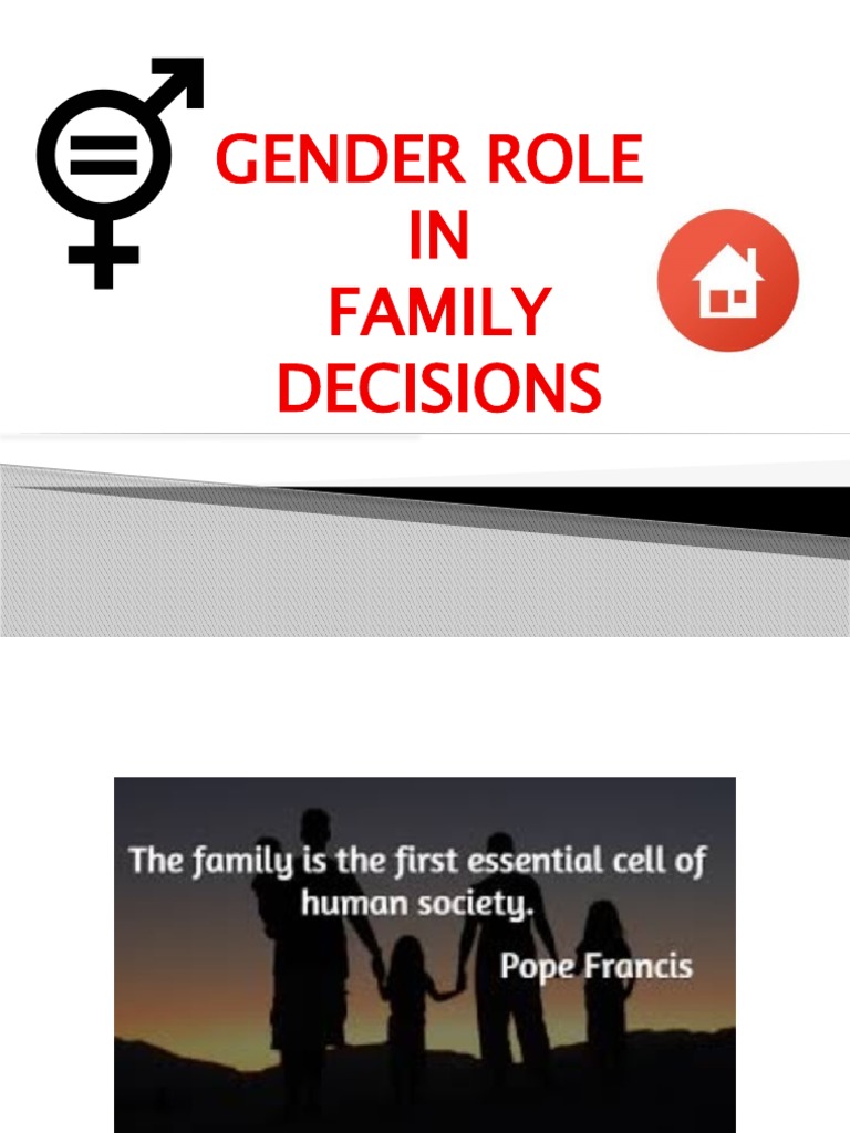 Gender Role IN Family Decisions | PDF