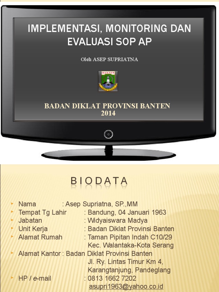 Implementasi, Monitoring Dan Evaluasi Sop AP - ppt2 | PDF