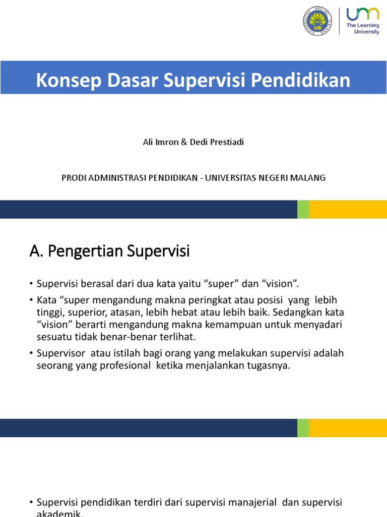 Pertemuan 2-Konsep Dasar Supervisi Pendidikan | PDF