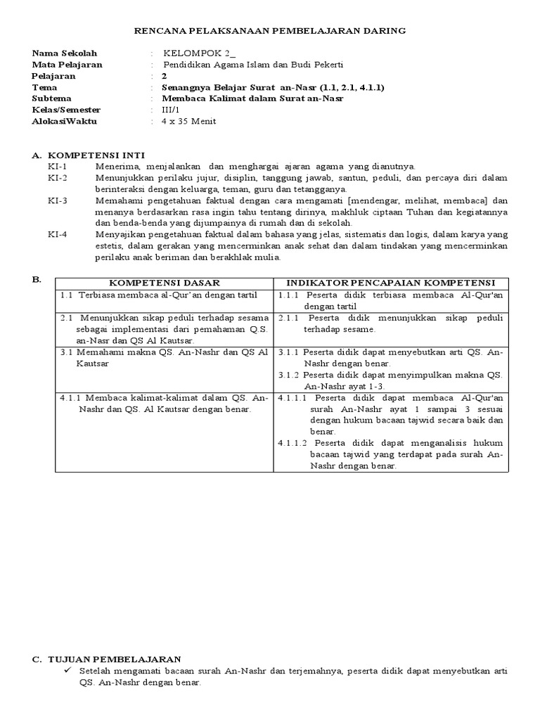 Kel.2 Tugas RPP | PDF