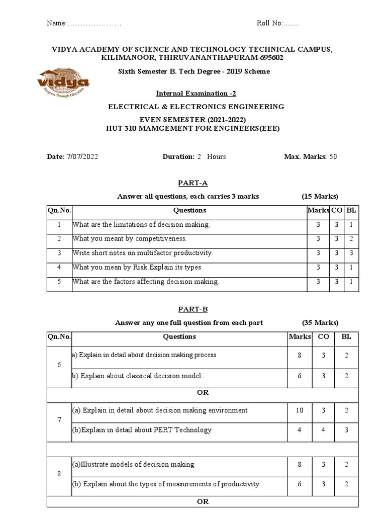Mfe Series 2 QP | PDF | Science