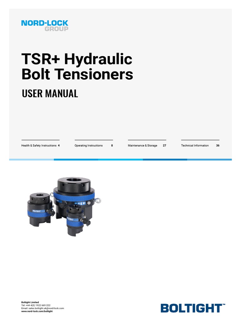 Boltight TSR+Manual NLSG | PDF | Screw | Electrical Connector