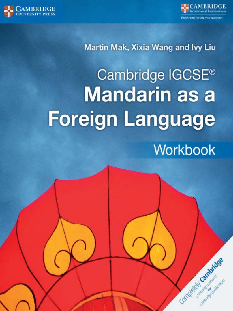 Cambridge Igcse Mandarin As A Foreign Language Workbook | PDF | Pinyin ...